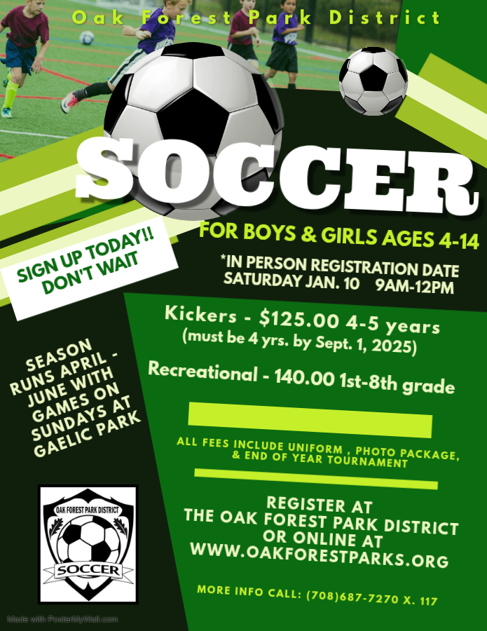2026 flyer – Oak Forest Park District
